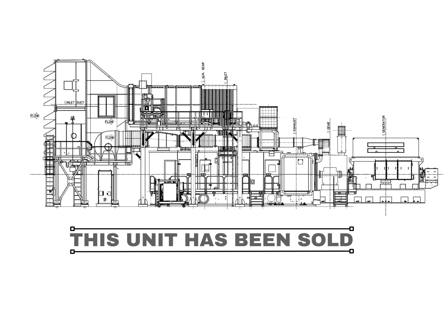 For Sale: General Electric Gas Turbine Model MS5001 PA DLN & 30 MW ...